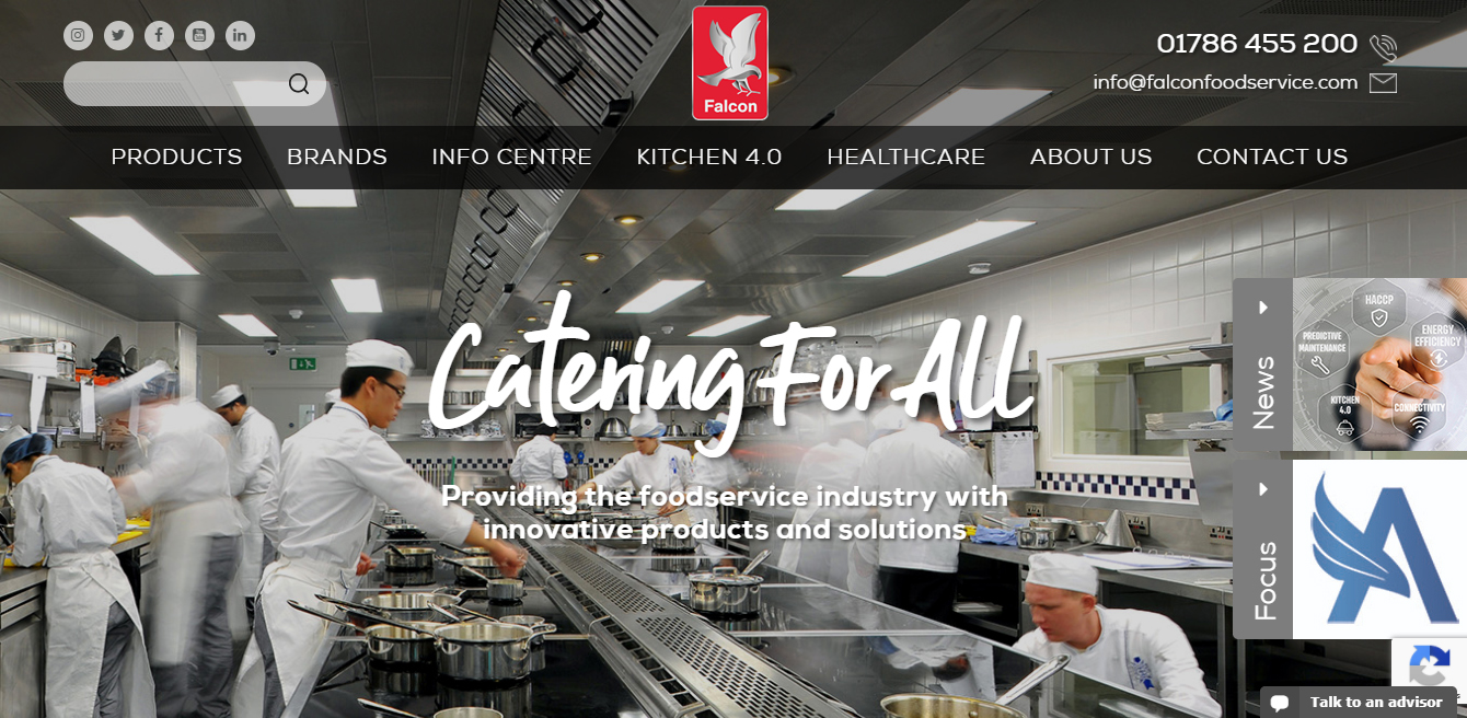 Falcon flies high with web platform that puts the power in chefs' hands