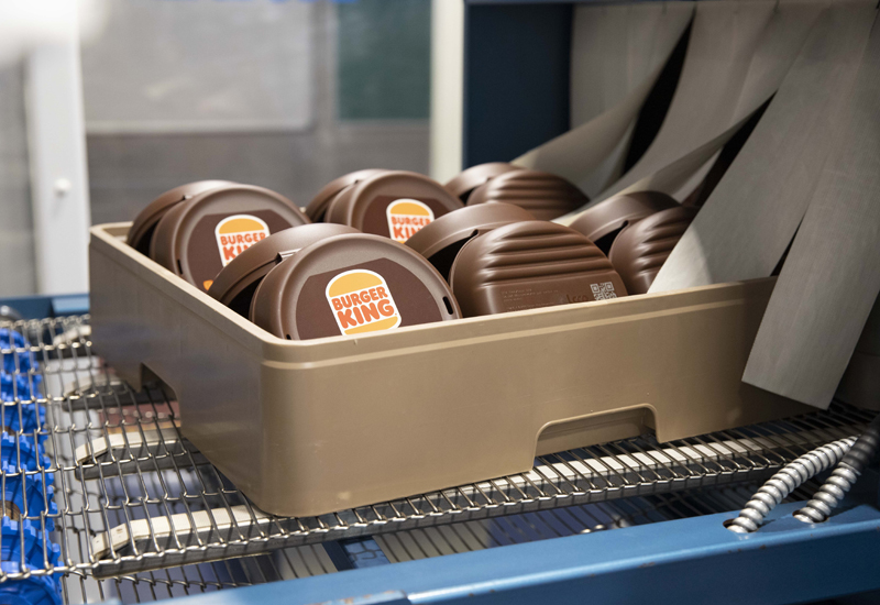 Burger King first with returnable containers for fast food